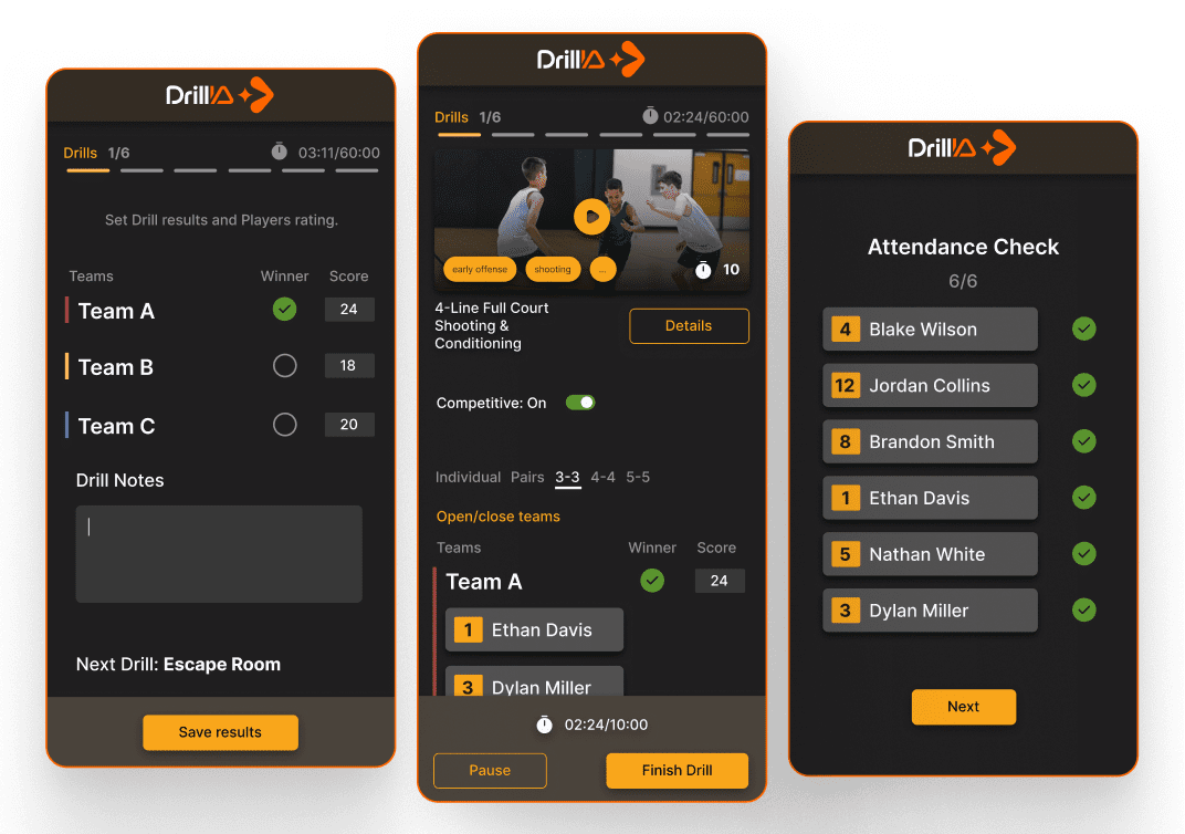 Drillia - AI-powered basketball coaching app